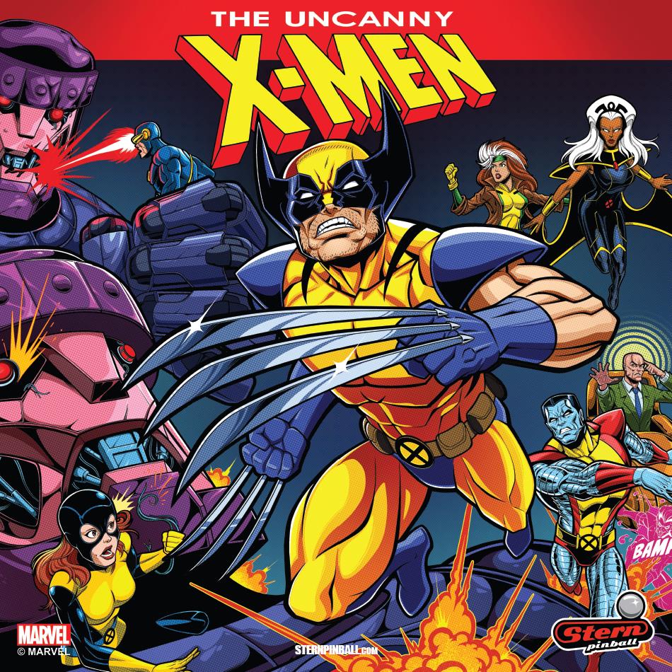 The Uncanny X Men Pinball Machine Press Release Pixels And Pinball