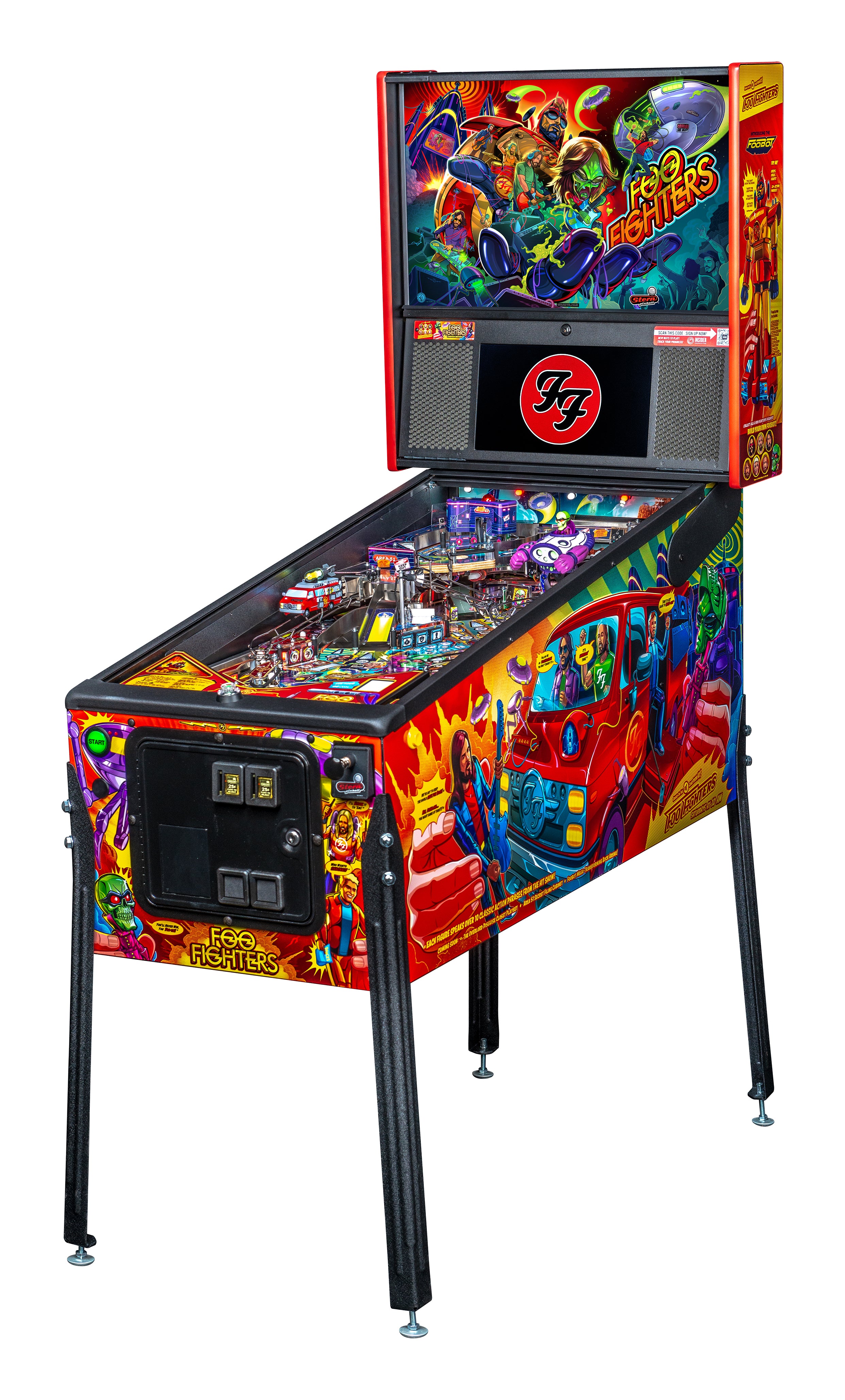 Foo Fighters Premium Pinball Machine – Pixels and Pinball